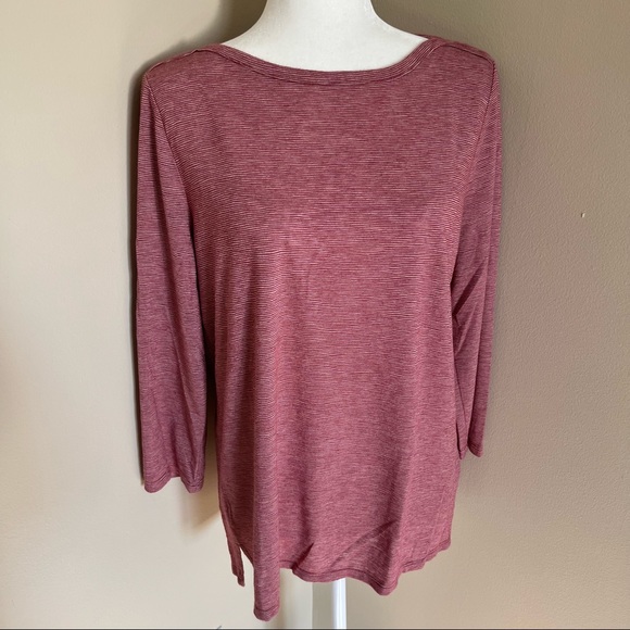 LOFT | Tops | Soft Striped Boatneck Tee | Poshmark